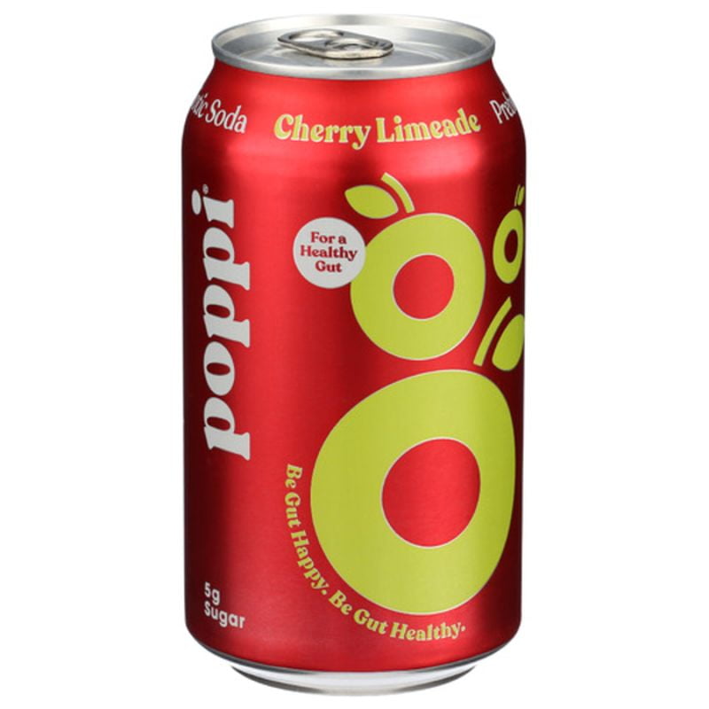 Poppi Cherry Limeade Prebiotic Soda 12 fl oz - Walmart.com