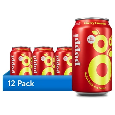 OLIPOP Non-GMO Prebiotic Soda, Healthy Cherry Cola, 12 fl oz, Approved Groceries - Walmart.com