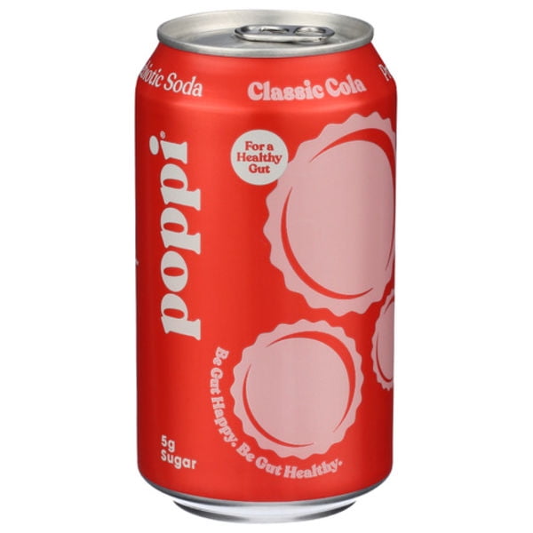 Poppi Classic Cola Prebiotic Soda 12 fl oz Package May Vary - Walmart.com