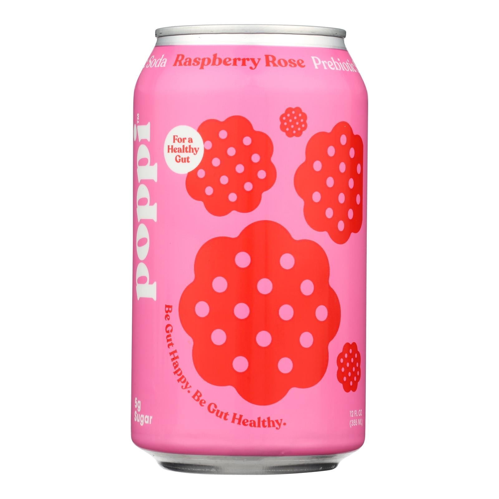 Poppi - Prebio Soda Raspberry Rse - Case of 12-12 FZ - Walmart.com
