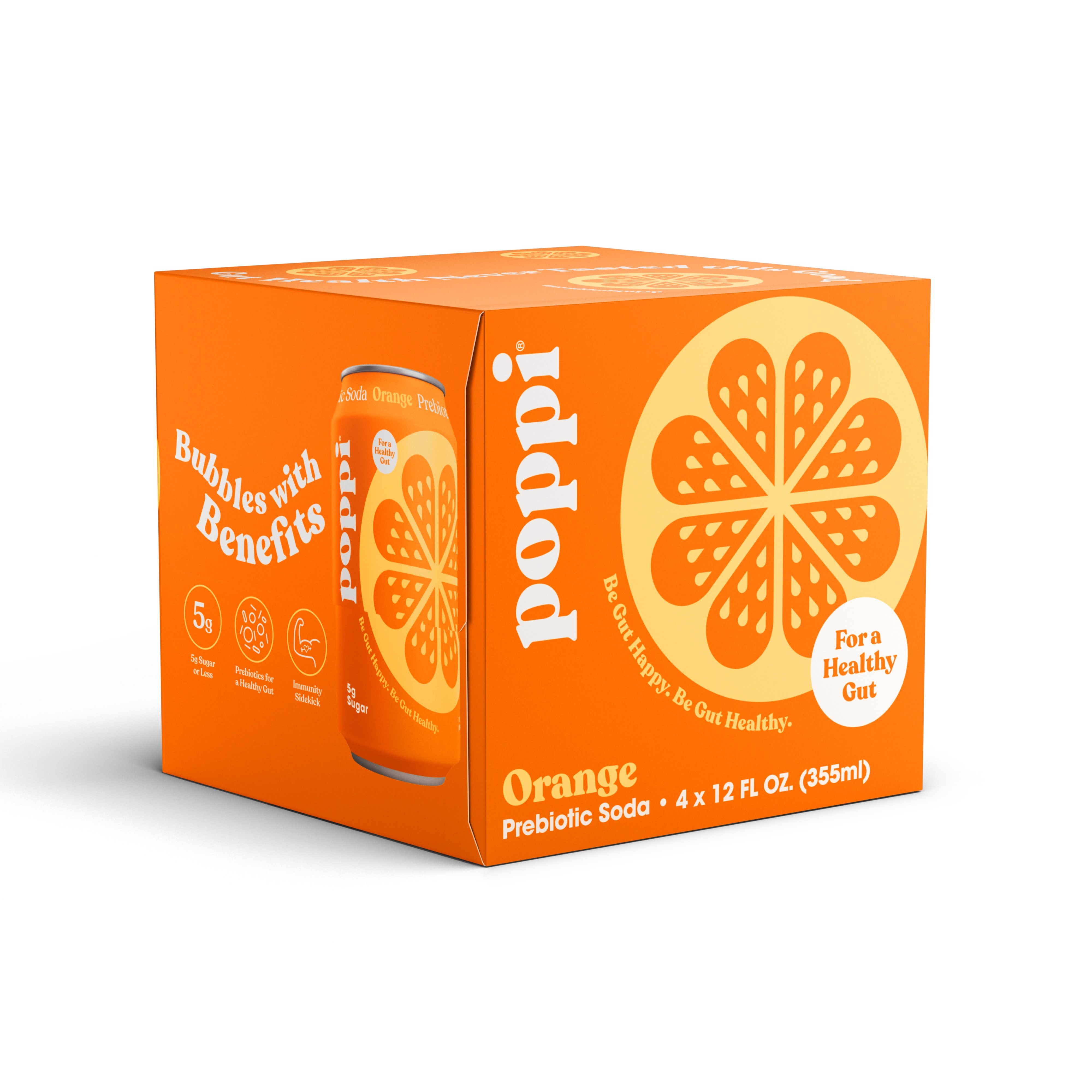 Culture Pop Sparkling Probiotic Soda, Orange Mango, 12 Fl Oz Cans (Pack ...