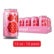2X - Poppi Raspberry Rose Prebiotic Soda 12 fl oz - Walmart.com
