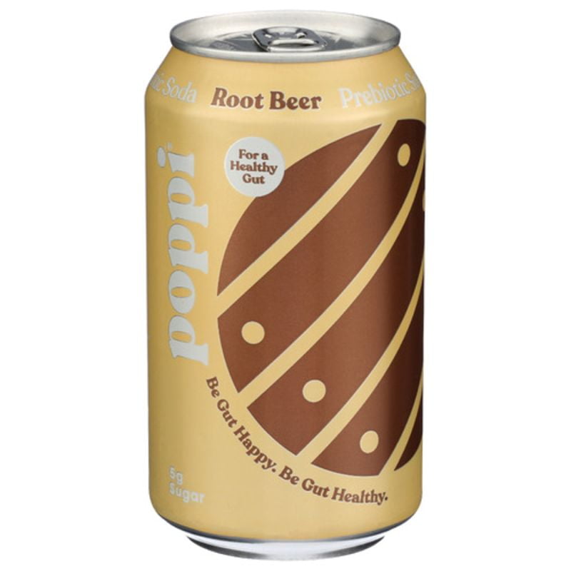 Poppi Root Beer Prebiotic Soda 12 fl oz - Walmart.com