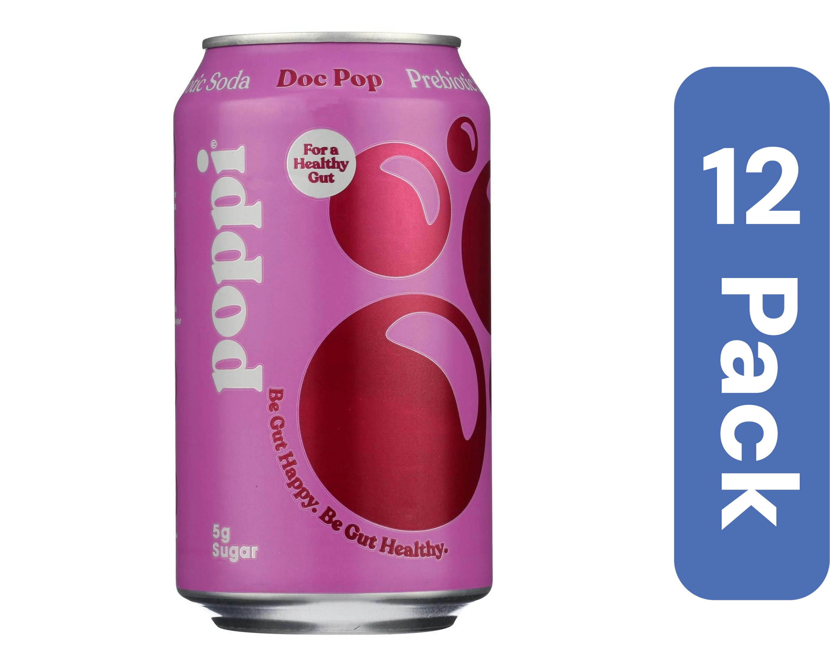 Poppi Soda Prebiotic Doc Pop 12 fl oz (Pack of 12) - Walmart.com