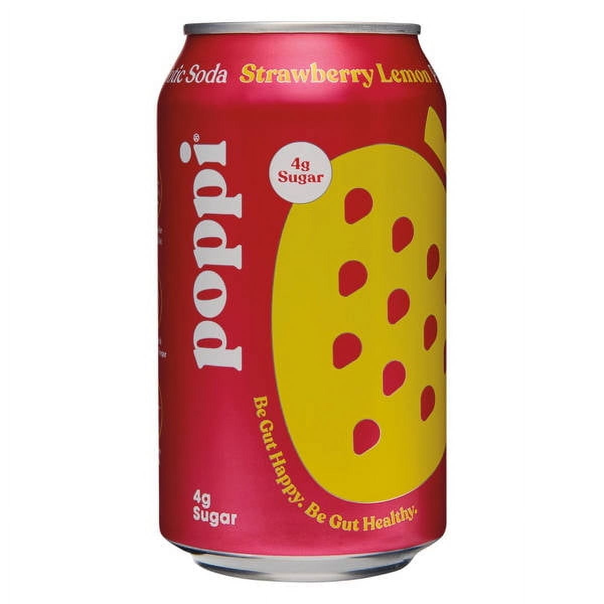 Poppi Strawberry Lemon Flavor Soda Can, 12 fl oz - Pack of 2 - Walmart.com