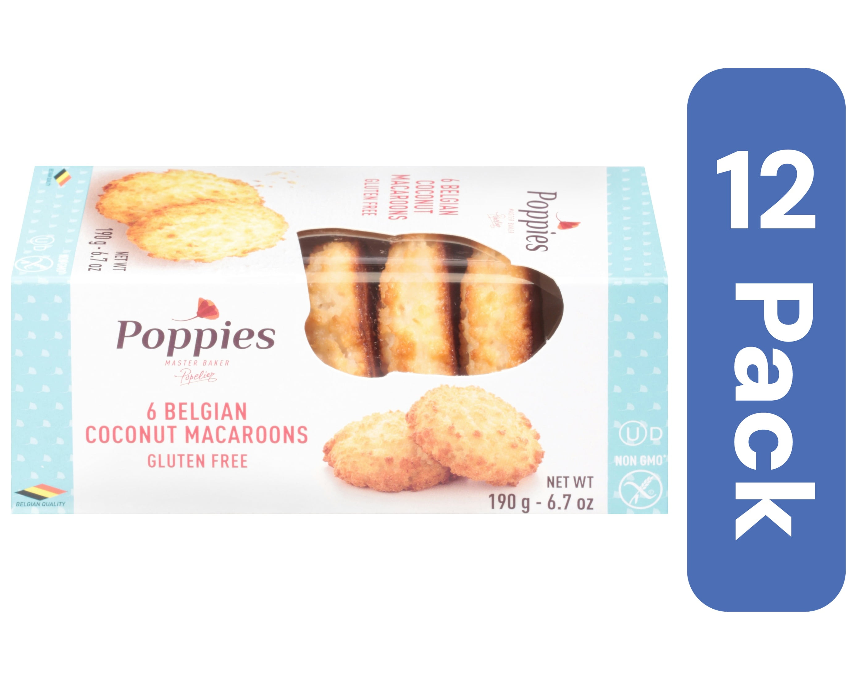 Poppies Cookie, Coconut Macaroons, 6.7 oz, Pack of 12 - Walmart.com