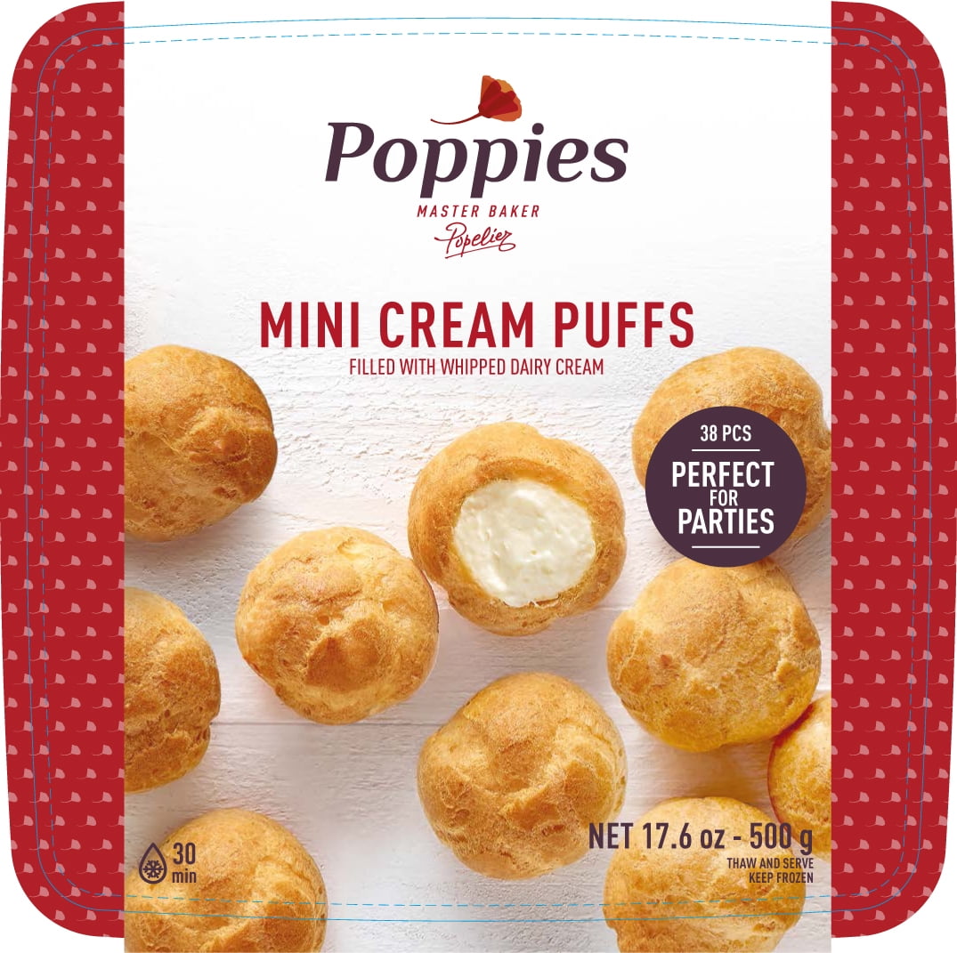 Poppies Mini Cream Puffs 17.6oz - Walmart.com