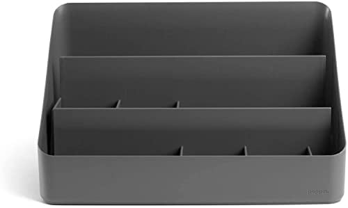 Poppin Desk Organizer with 3 Tiers, Sliding & Removable Dividers ...