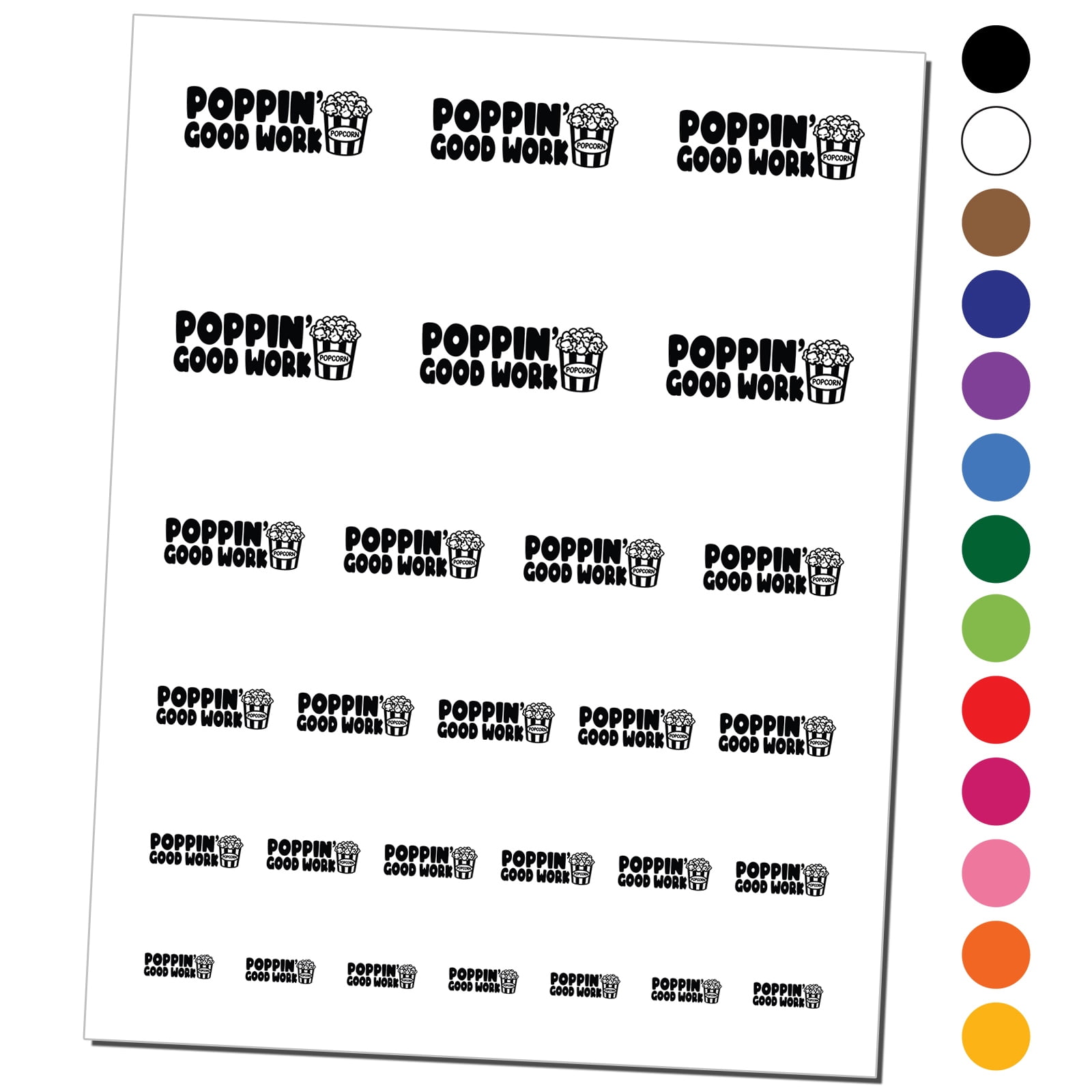 Poppin' Good Work Popcorn Teacher Student School Water Resistant ...