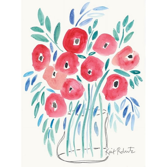 Poppin Poppies Poster Print By Kait Roberts 24 X 36 Kr569