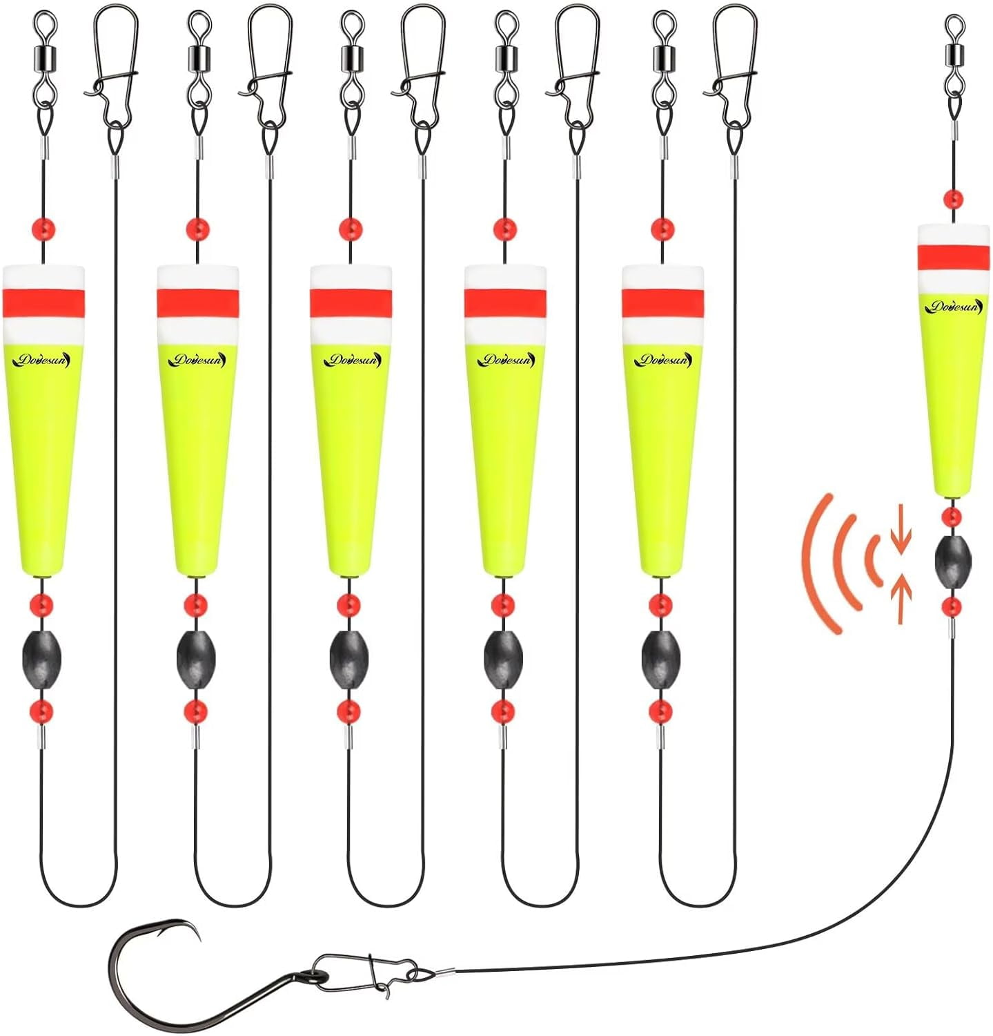 Popping Cork Float Rig Weighted Fishing Bobbers Floats Fishing Corks ...