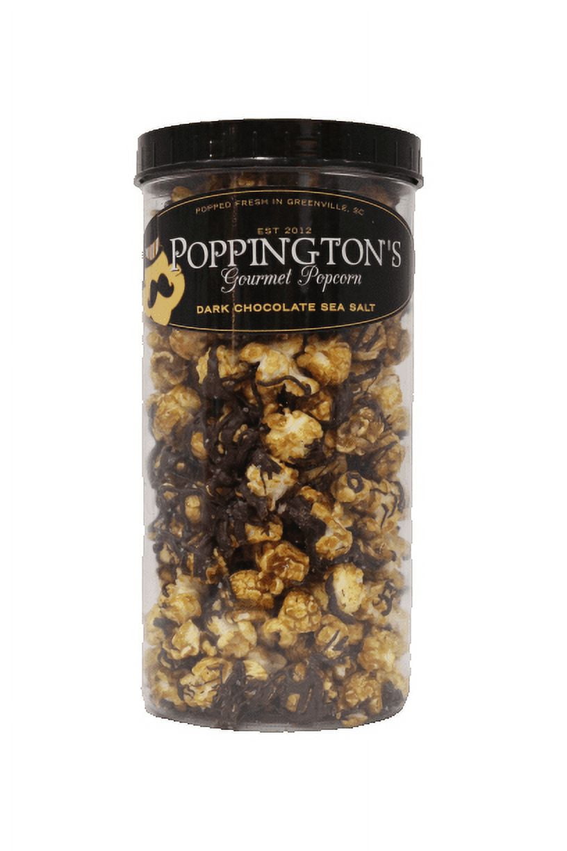 Poppington's Gourmet Popcorn Dark Chocolate Sea Salt Caramel Popcorn ...