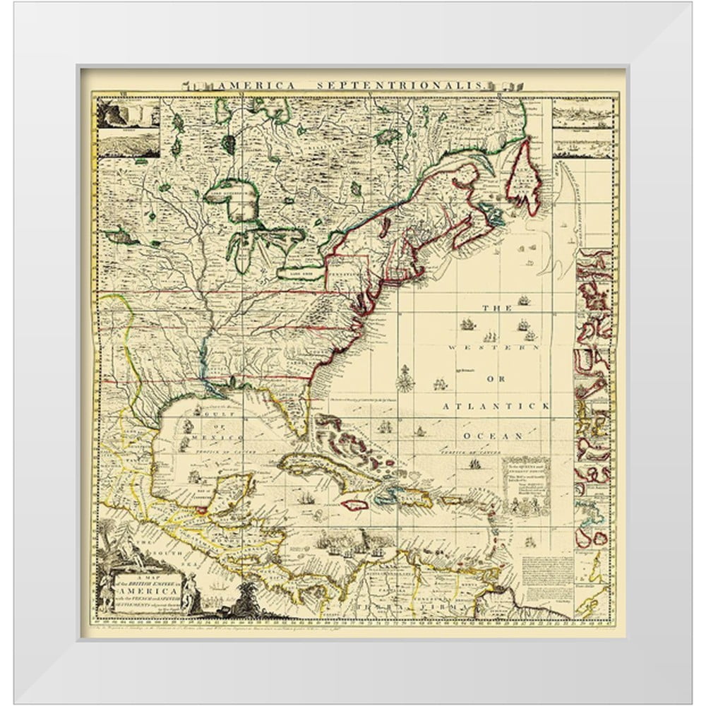 Popple 20x21 White Modern Wood Framed Museum Art Print Titled ...