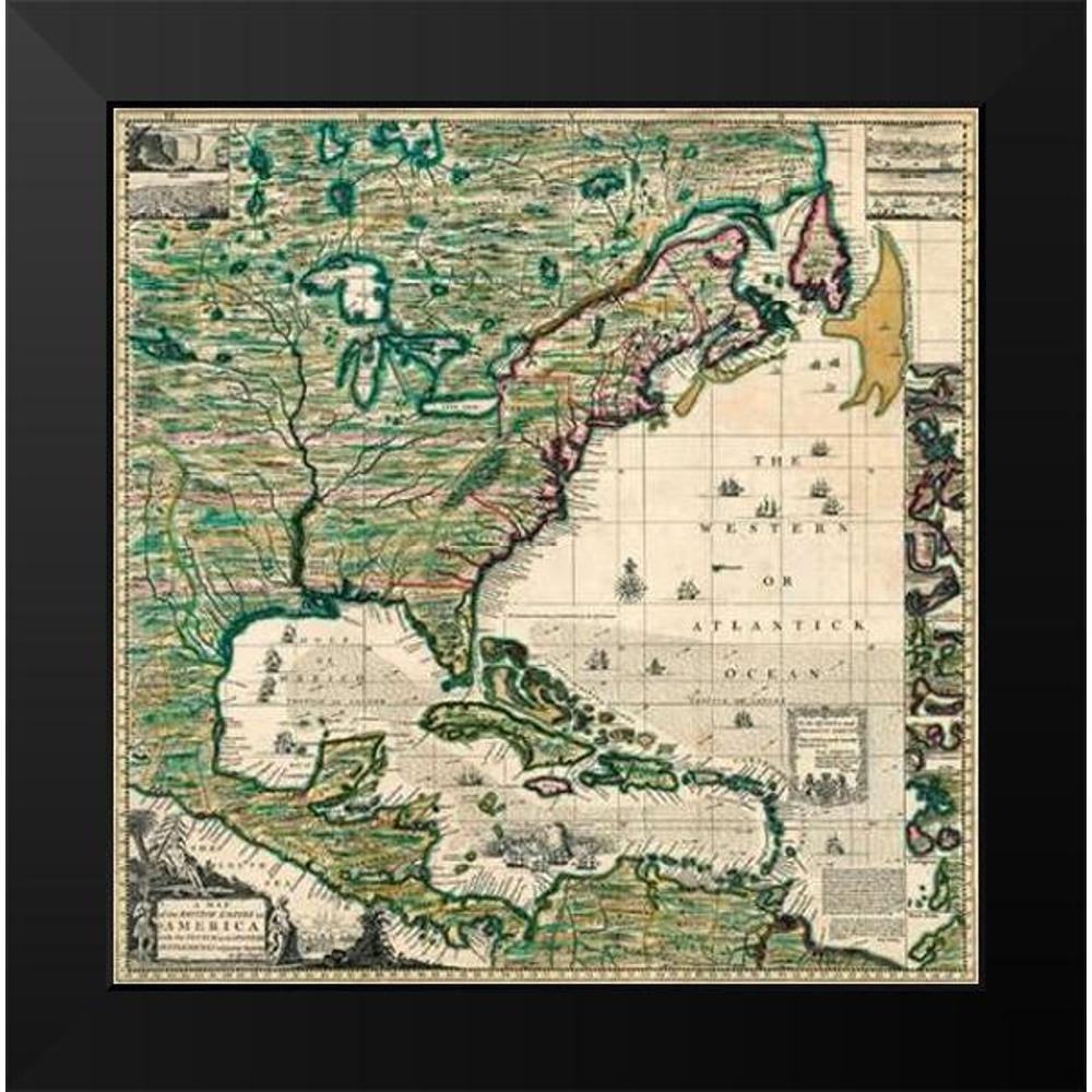 Popple, Henry 20x20 Black Modern Framed Museum Art Print Titled ...