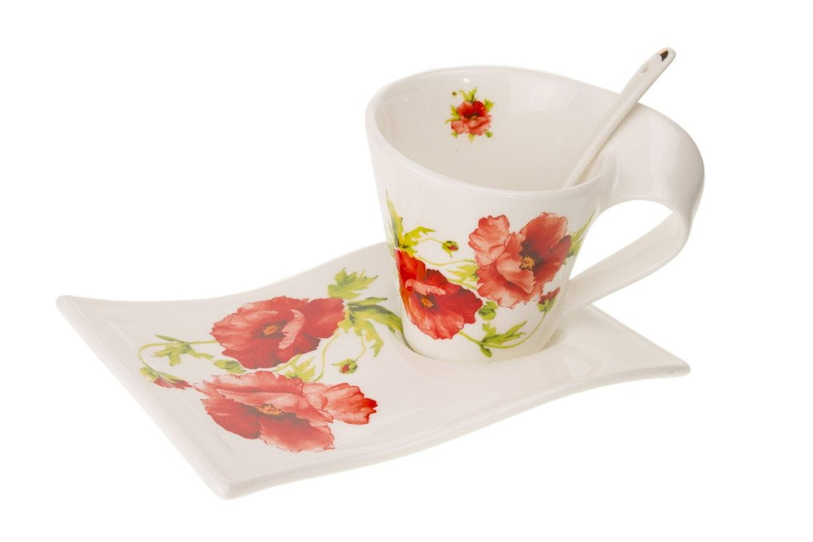 Poppy Cup and Saucer Sets - Walmart.com