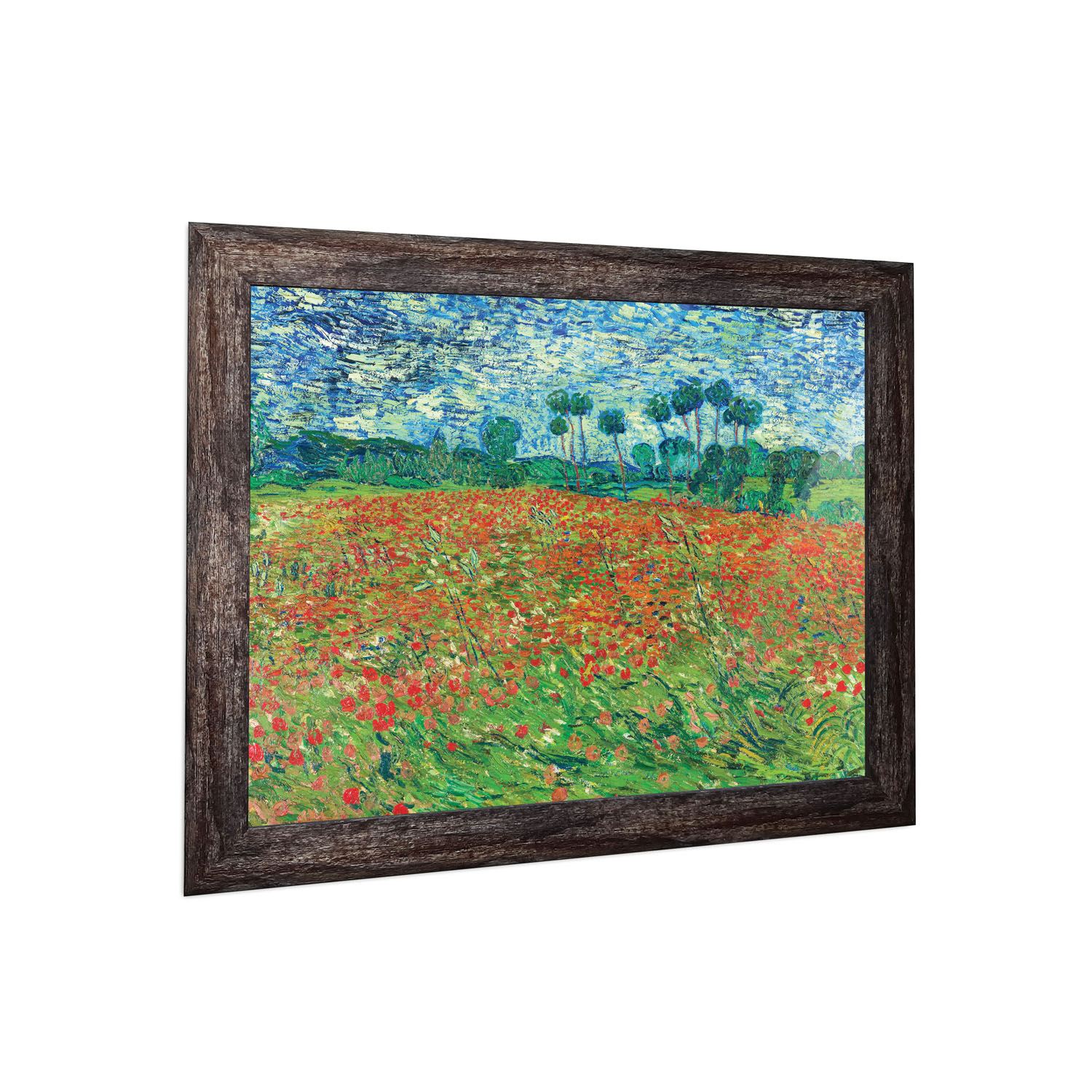 Poppy Field by Vincent Van Gogh Framed Print Wall Art, Excellent for ...