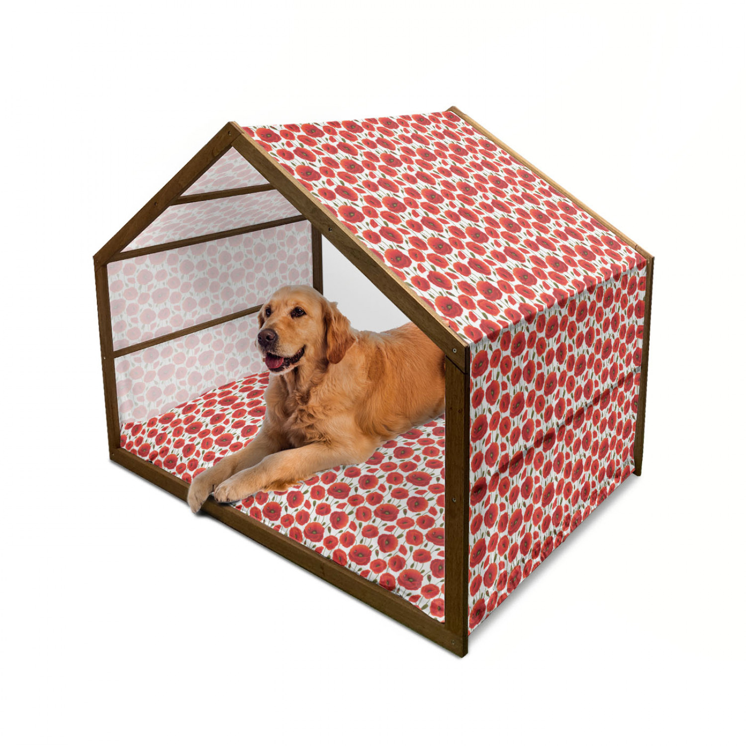 Poppy Flower Pet House, Springs Ladybugs Animals and Plants Flora Fauna ...