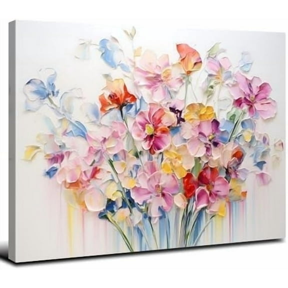 Colorful Floral Abstract Plant Wall Art Instant Art Plant Lover ...