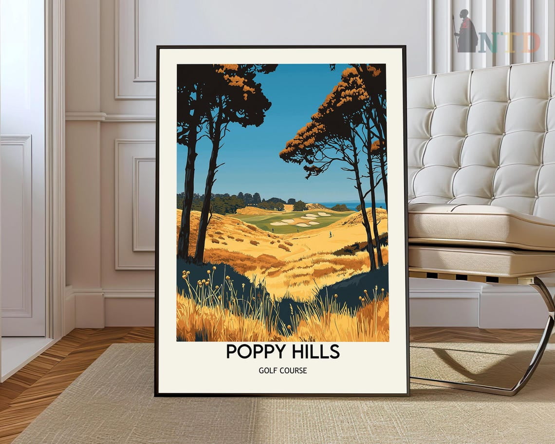 Poppy Hills Golf Course Print, Poppy Hills Golf Coursepoppy Hills Golf ...