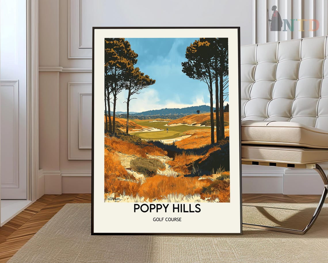 Poppy Hills Golf Course Print, Poppy Hills Golf Coursepoppy Hills Golf ...
