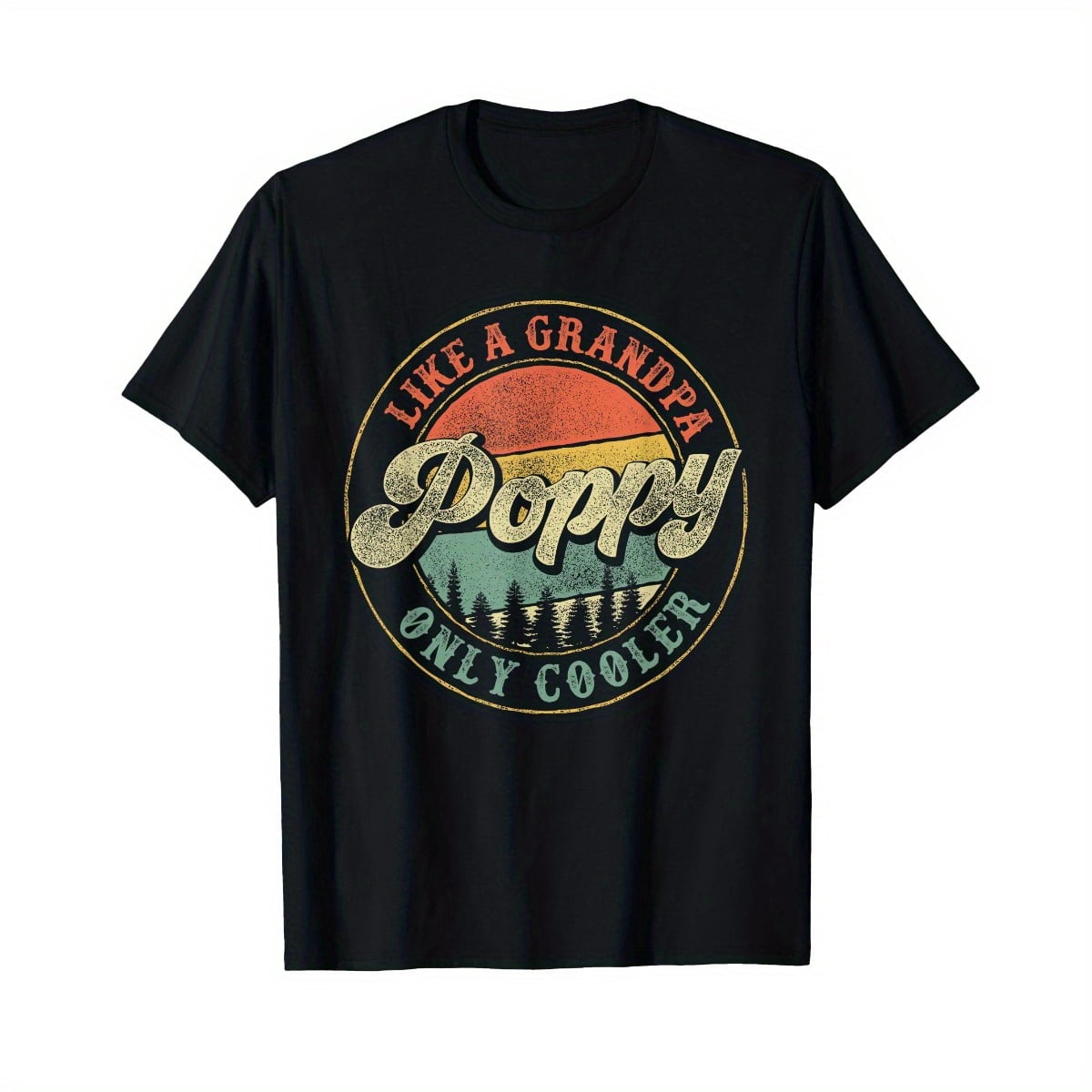 Poppy Like a Grandpa Only Cooler Vintage Retro Poppy Grandpa T-Shirt ...