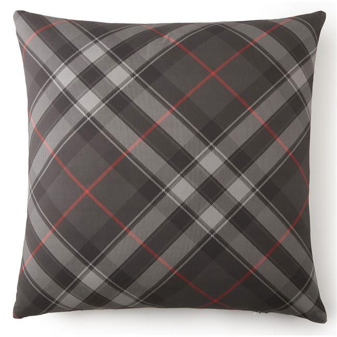Poppy Plaid Euro Sham - Plaid - Walmart.com