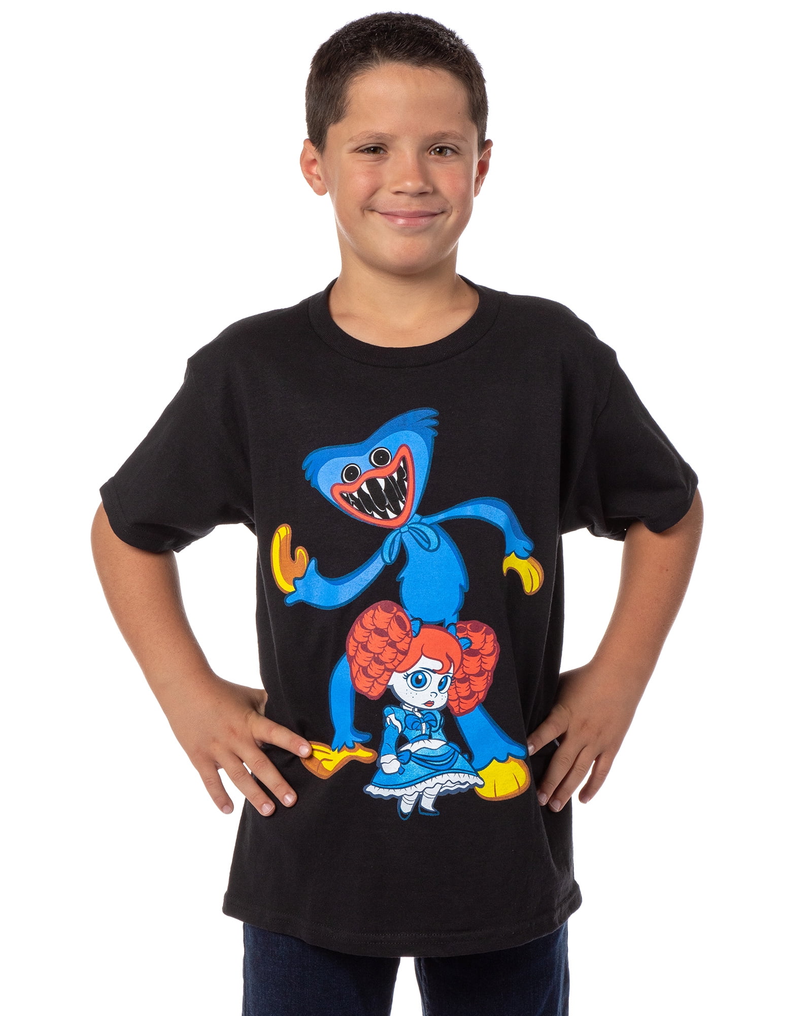 Poppy Playtime Boys' Poppy and Wuggy Character Graphic T-Shirt ...