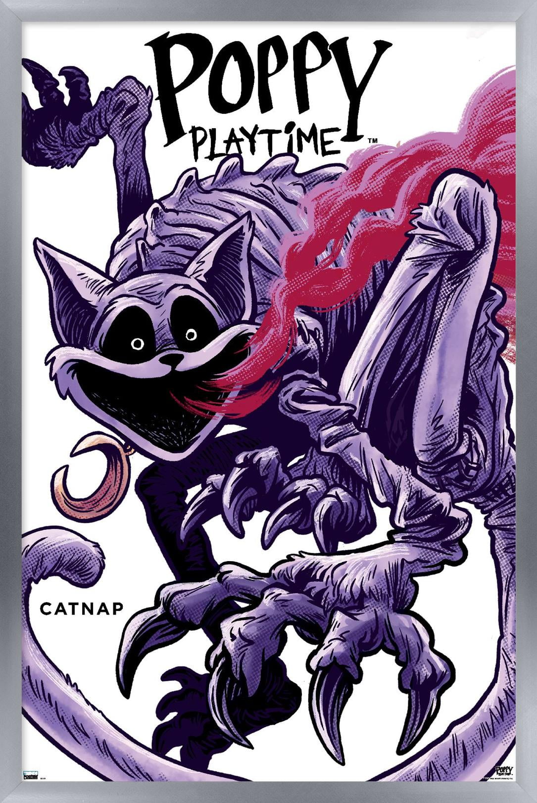 Poppy Playtime - CatNap Feature Series Wall Poster, 22.375" x 34" Framed - Walmart.com