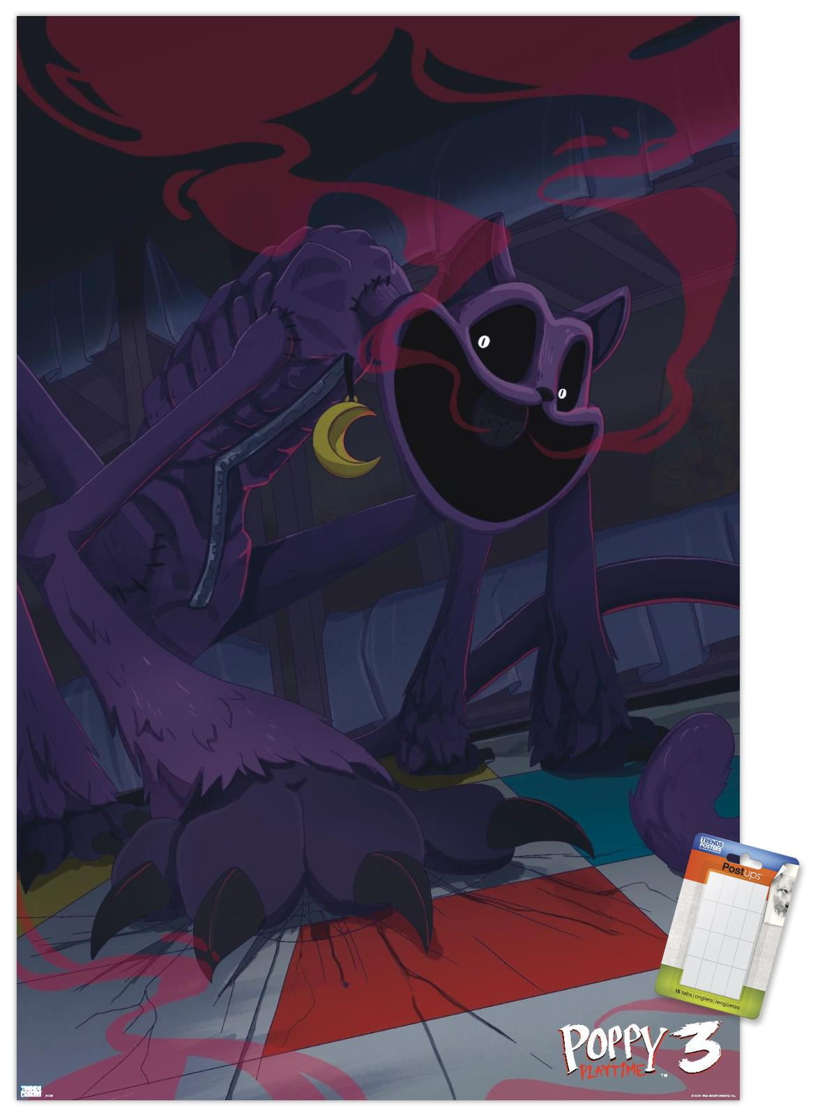 Poppy Playtime: Chapter 3 - CatNap Wall Poster, 14.725" x 22.375 ...