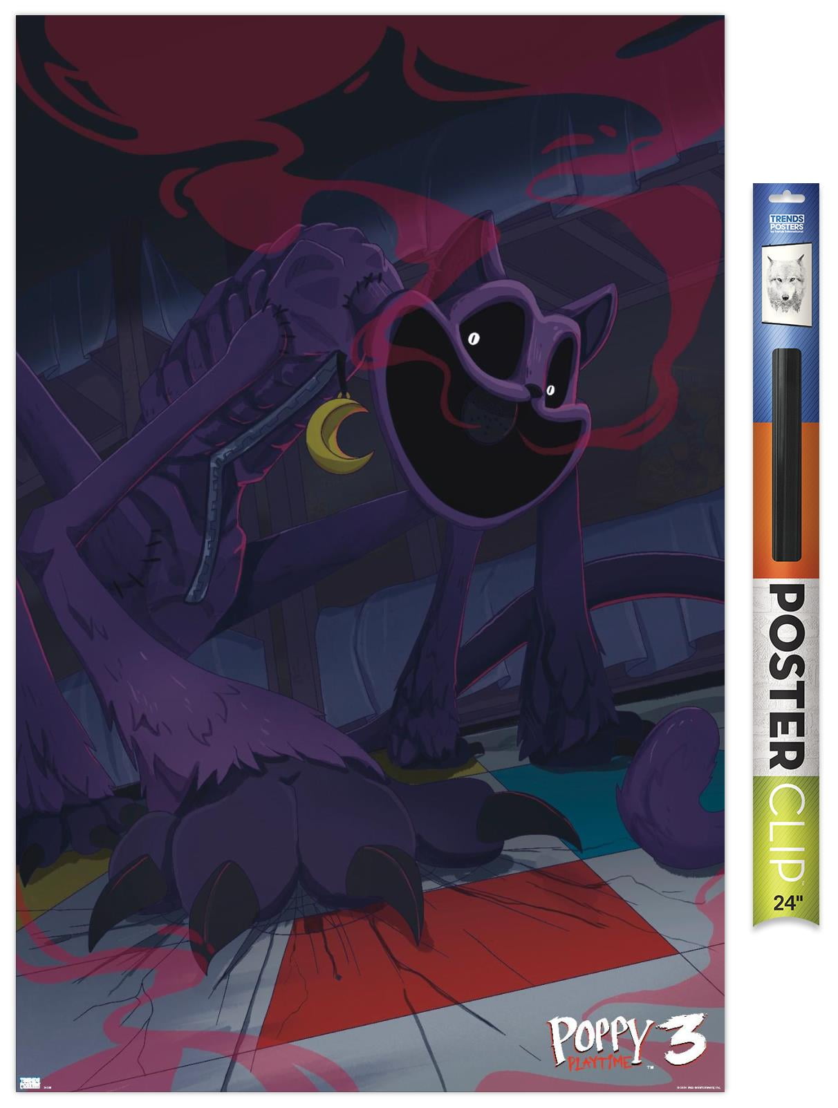 Poppy Playtime: Chapter 3 - CatNap Wall Poster, 22.375" x 34" - Walmart.com