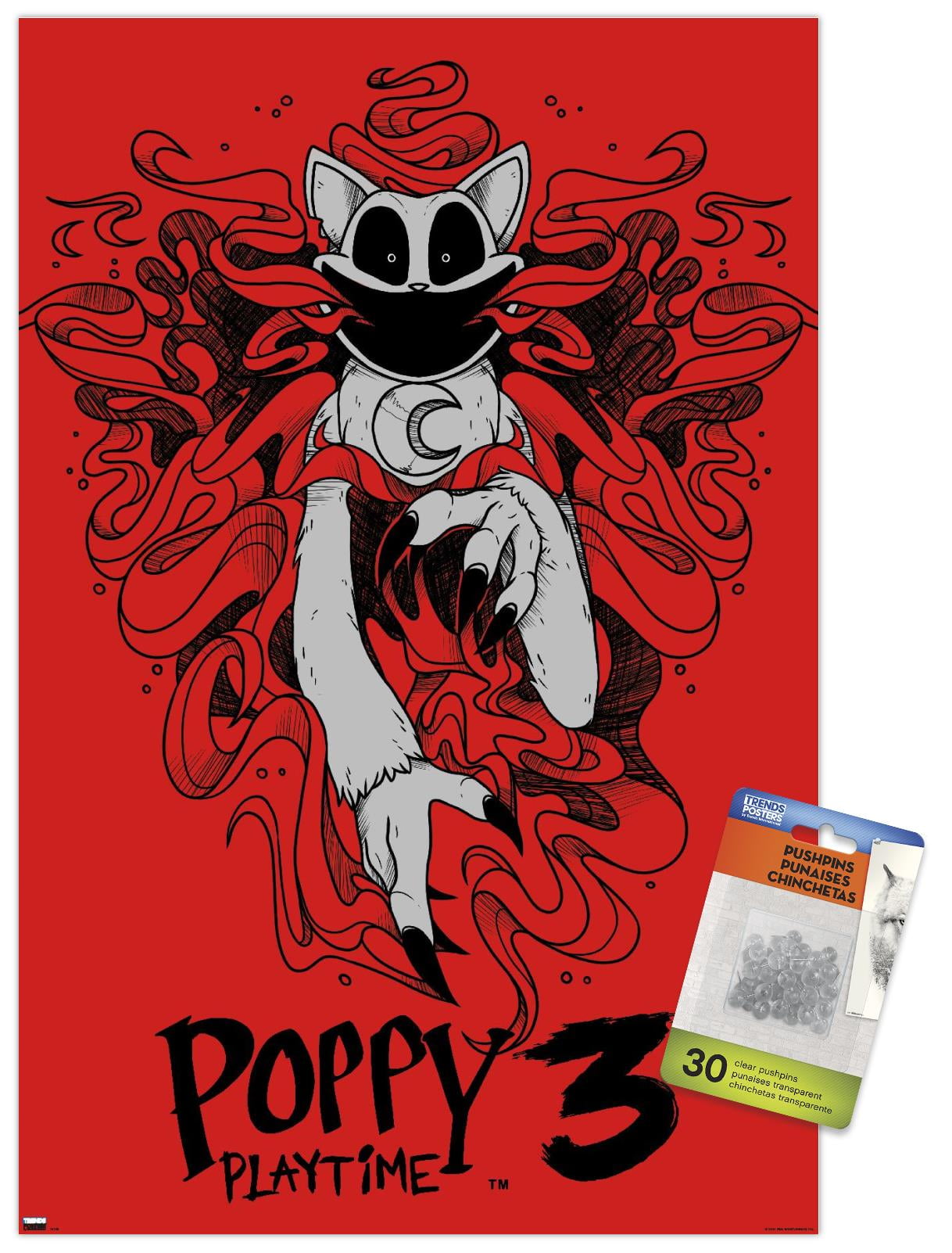 Poppy Playtime: Chapter 3 - Smoke Wall Poster with Push Pins, 14.725" x ...