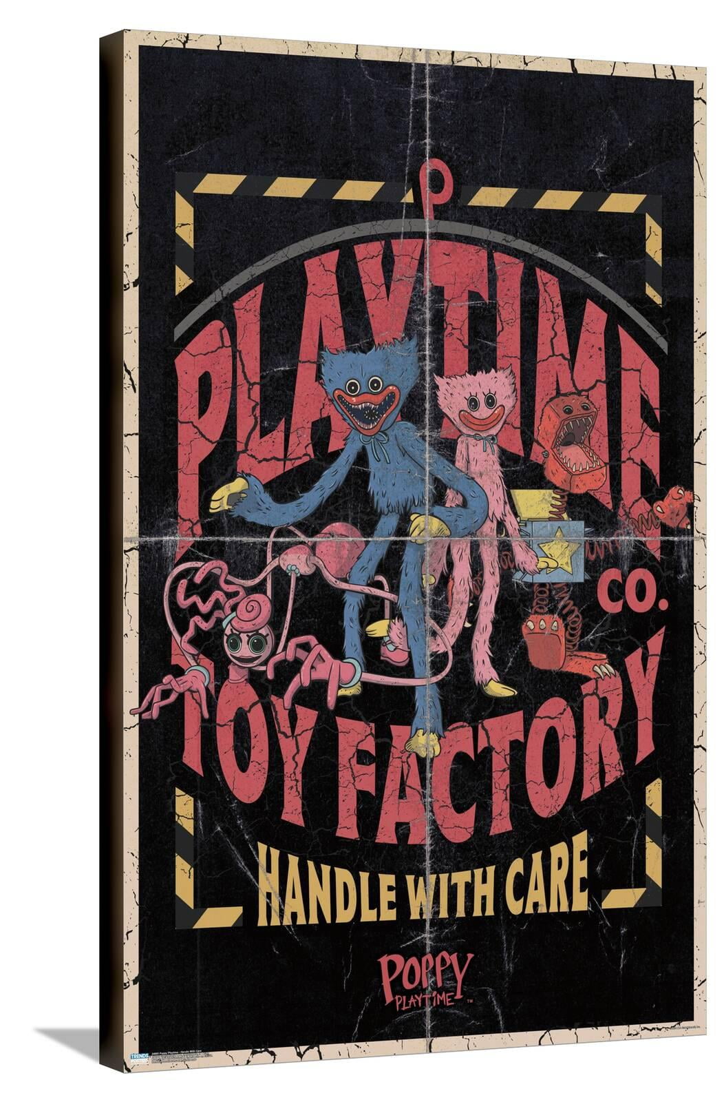 Poppy Playtime - Handle With Care Canvas Wall Poster, 22.375" x 34 ...