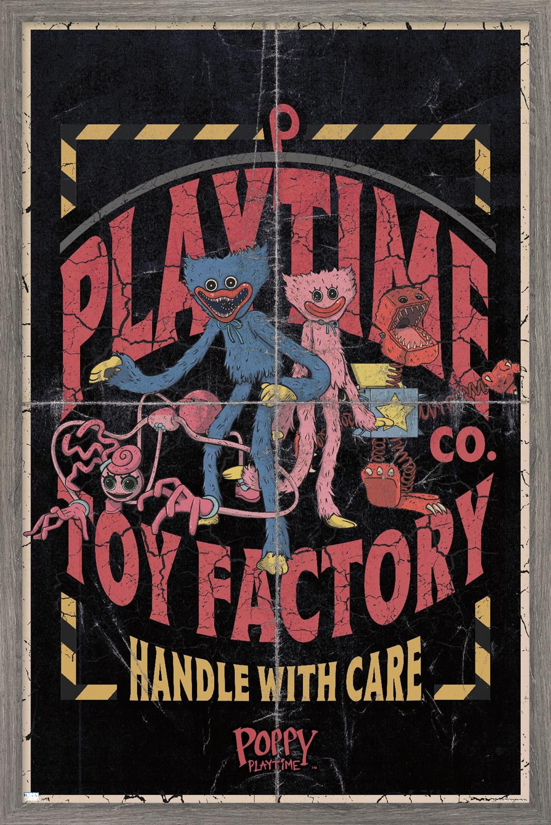 Poppy Playtime - Handle With Care Wall Poster, 14.725" x 22.375" Framed ...