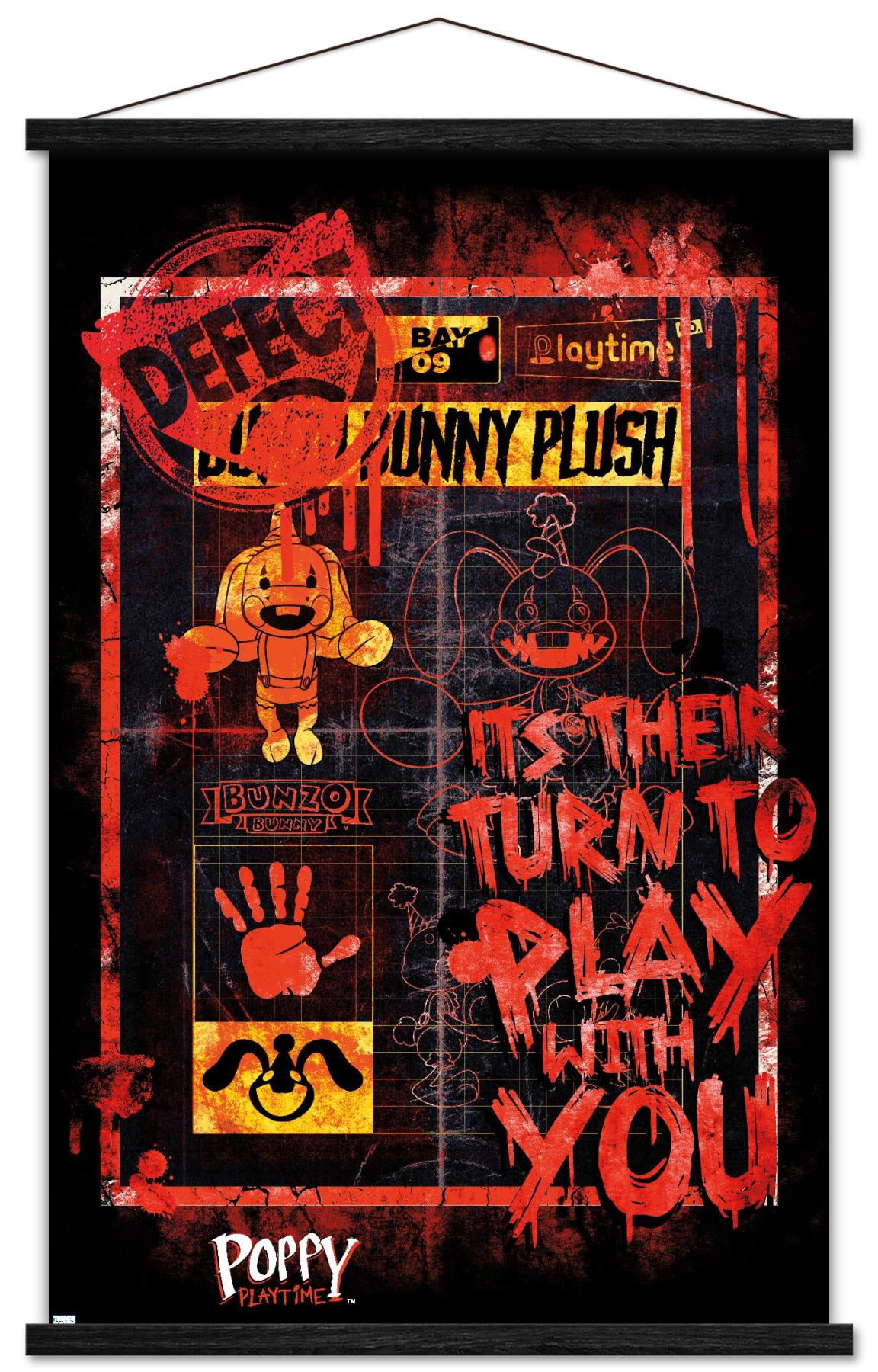 Poppy Playtime - It's Their Turn Wall Poster with Magnetic Frame, 22. ...