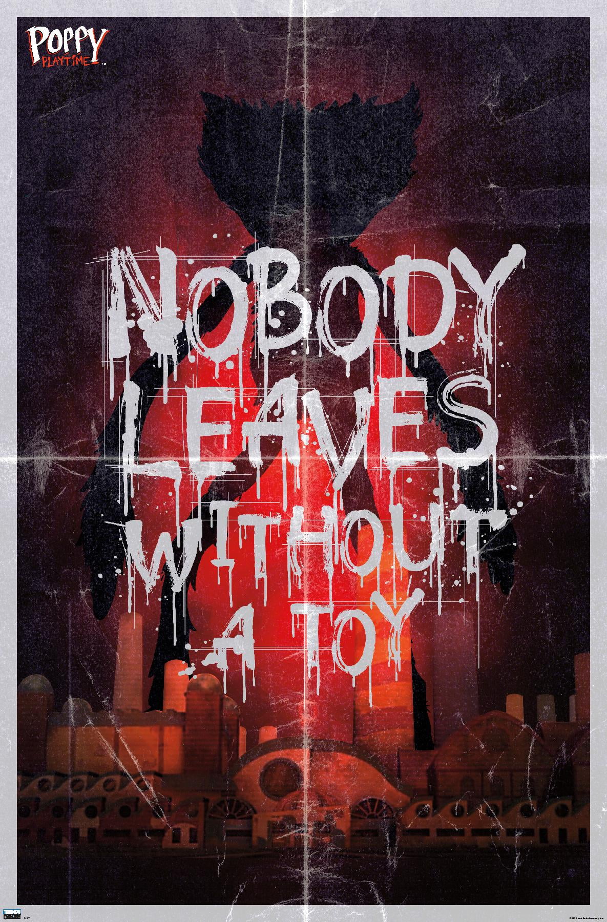 Poppy Playtime - Nobody Leaves Without A Toy Wall Poster, 22.375" x 34 ...