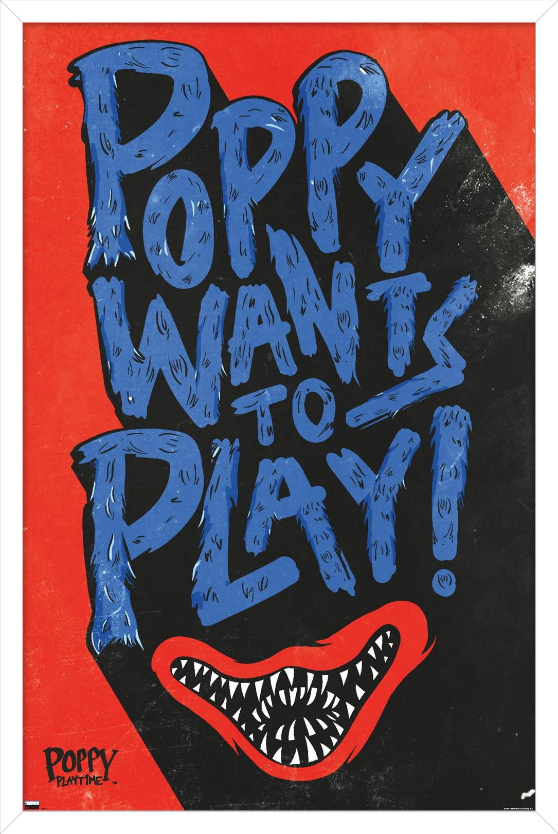 Poppy Playtime - Poppy Wants To Play Wall Poster, 22.375" x 34" Framed ...