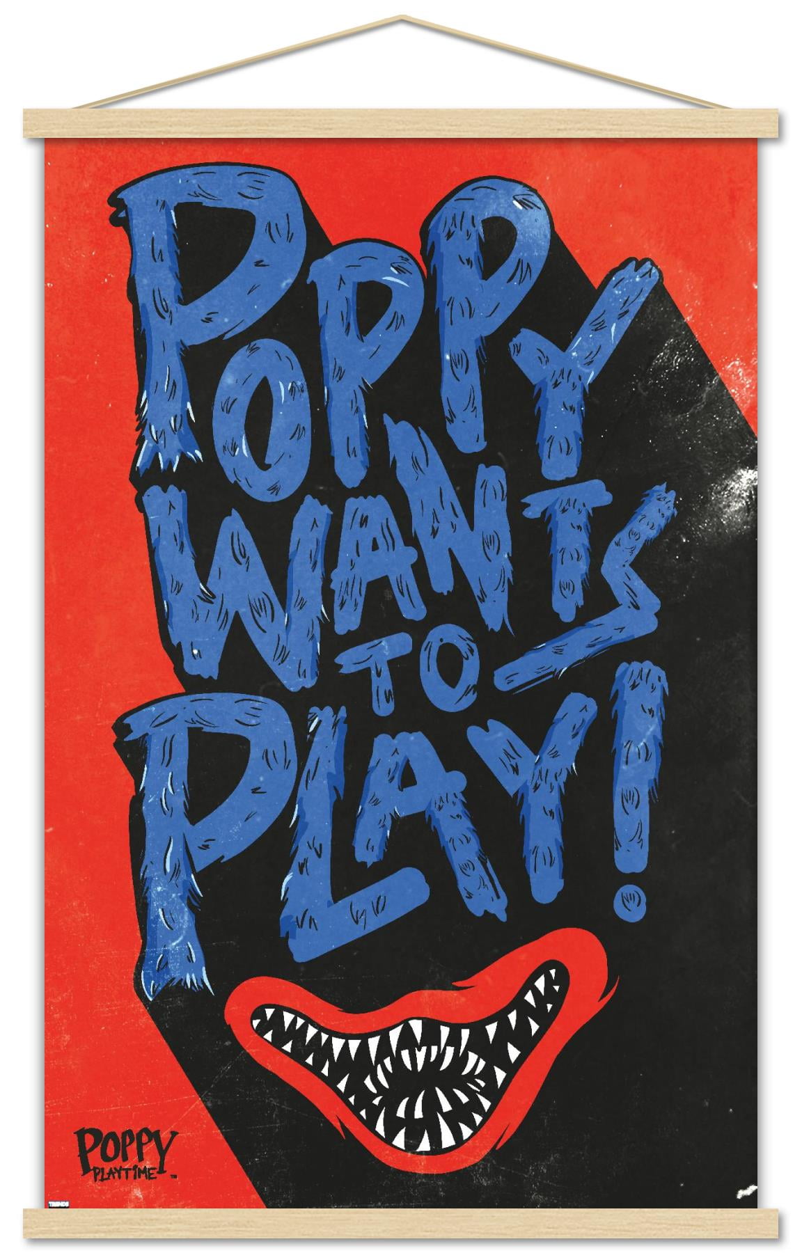 Poppy Playtime - Poppy Wants To Play Wall Poster with Magnetic Frame ...
