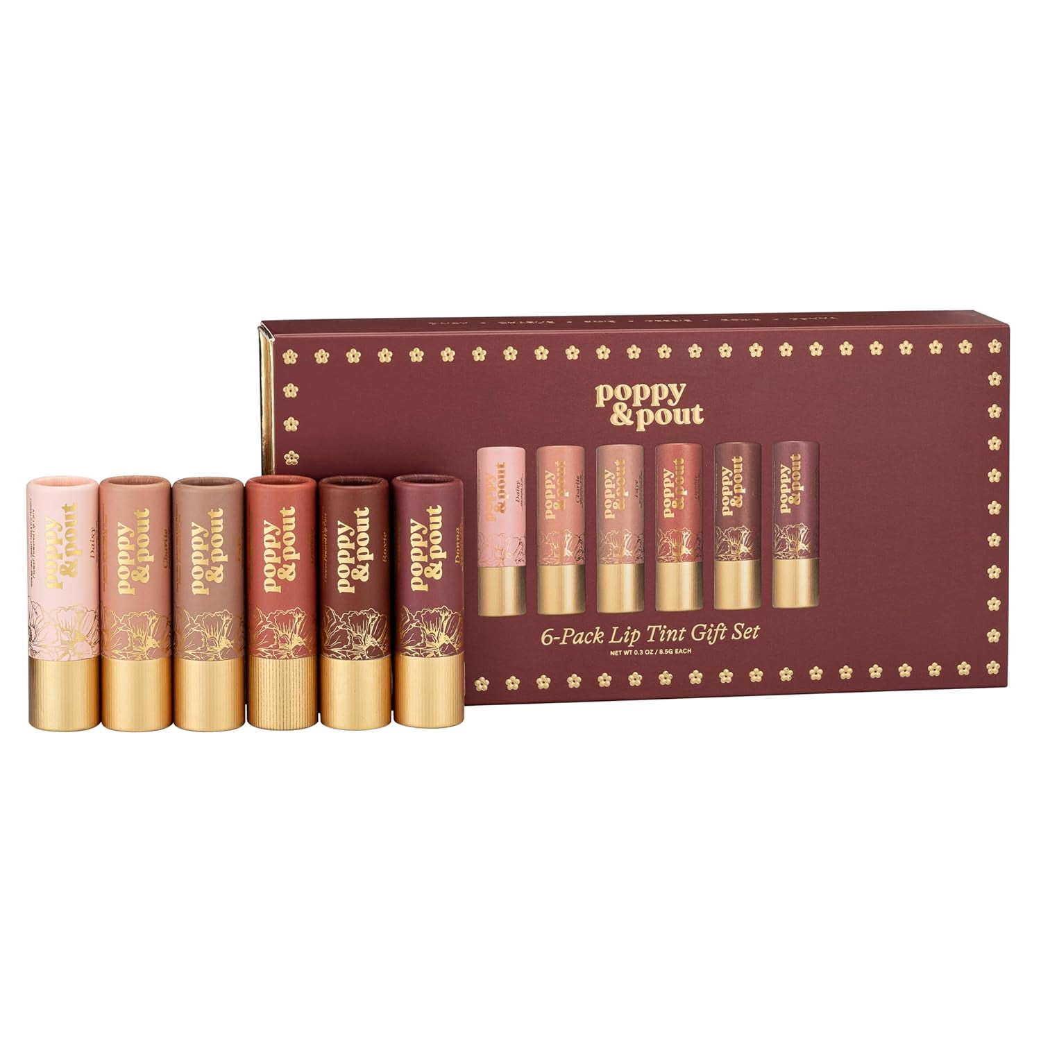 Poppy & Pout All Natural Lip Tints, Sustainable Cardboard Tubes, Hand ...