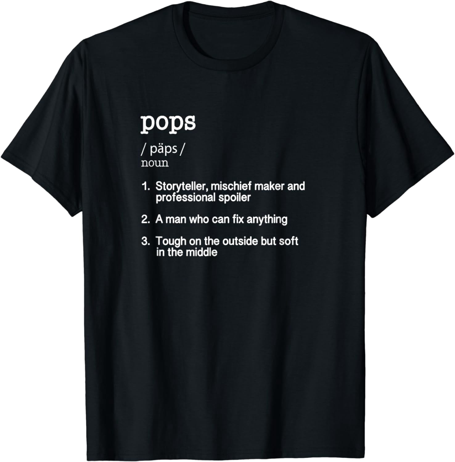Pops Definition T Shirt - Funny Cool Present Gift Tee - Walmart.com