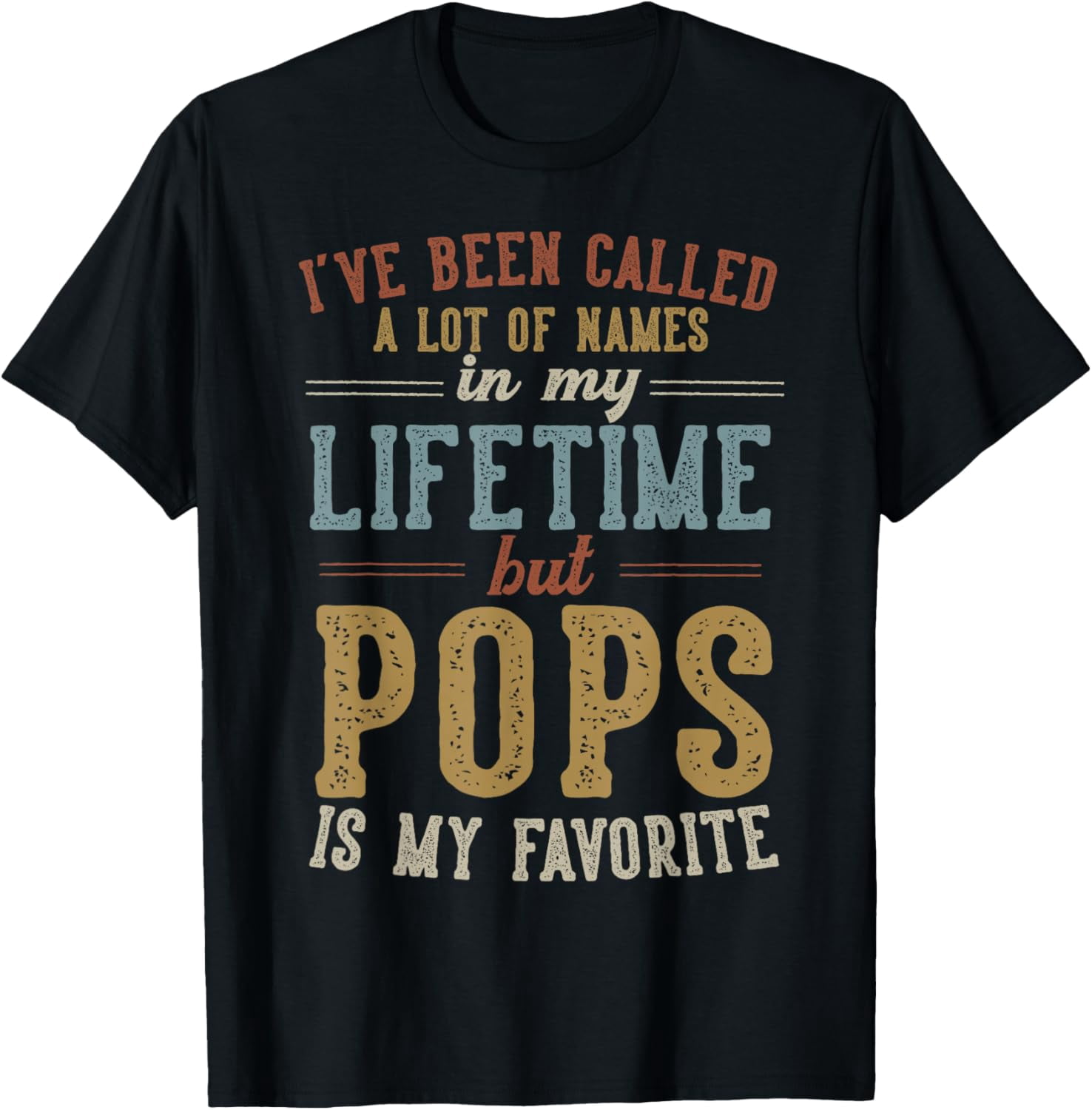 Pops is My Favorite Name Father's Day Pops Mens T-Shirt - Walmart.com