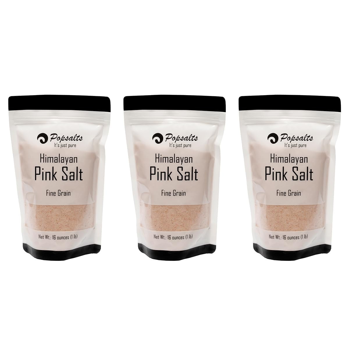 Popsalts Himalayan FINE Mineral Rich Salt-3 Pounds-Kosher-Natural-Pure ...