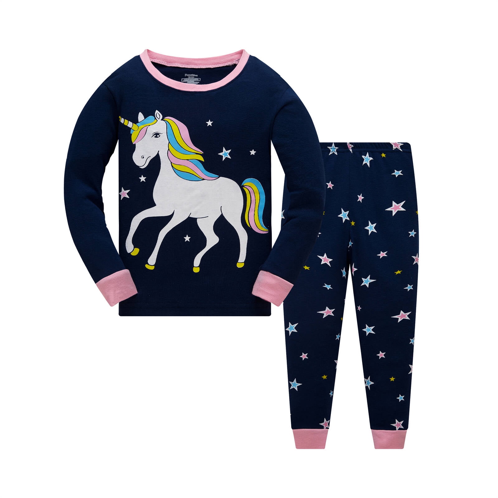 Popshion Baby Toddler Girl 2Pc Long Sleeve Shirts & Pants Unicorn ...