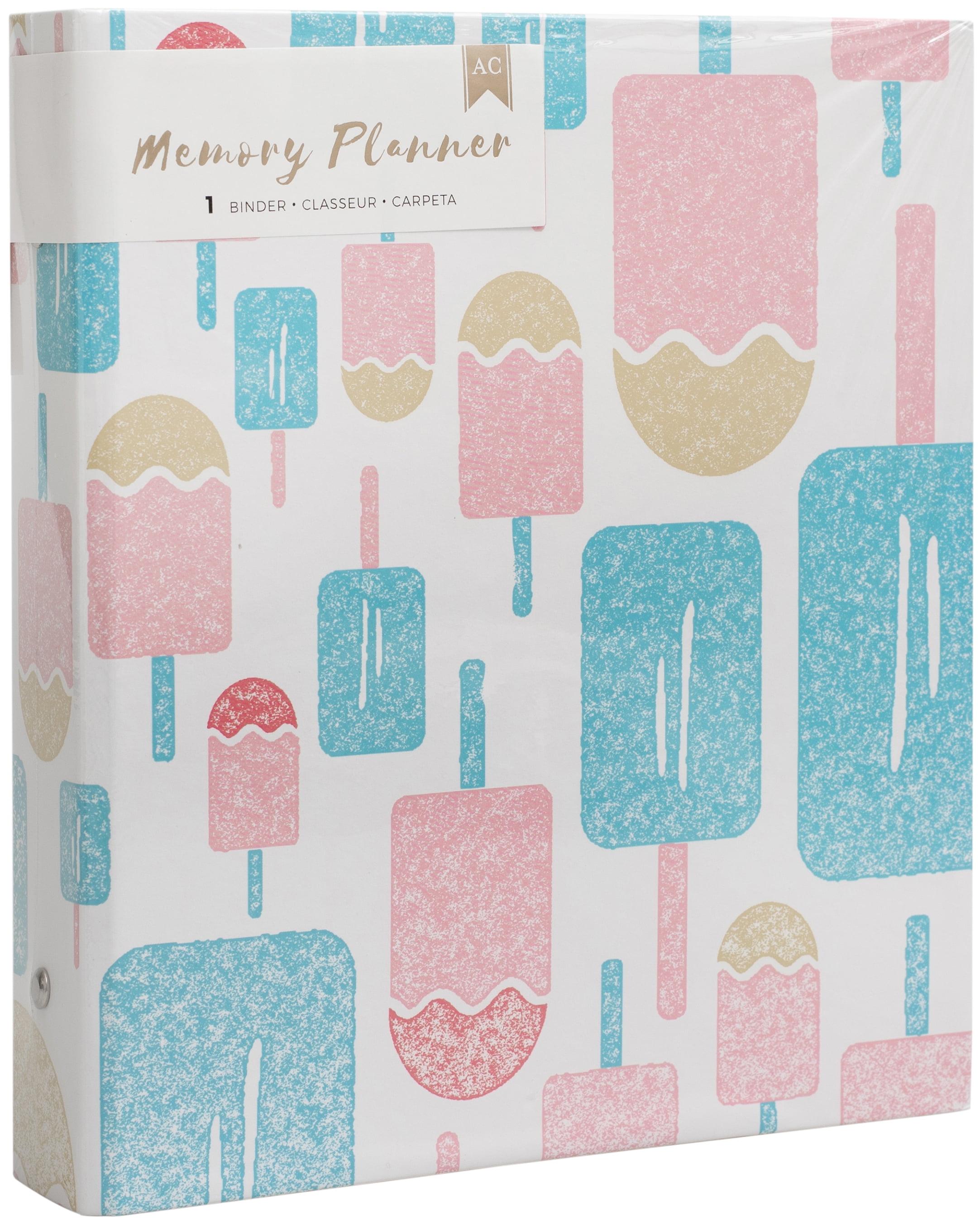 Popsicle 3 Ring Binder - Mini Hardcover Ice Cream Memory Planner - 7.75 ...