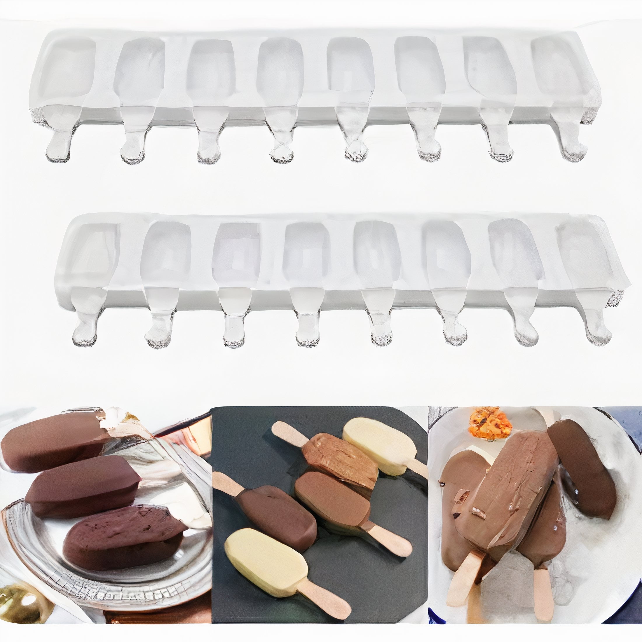 Popsicle 8 Cavities Silicone Mold - Walmart.com