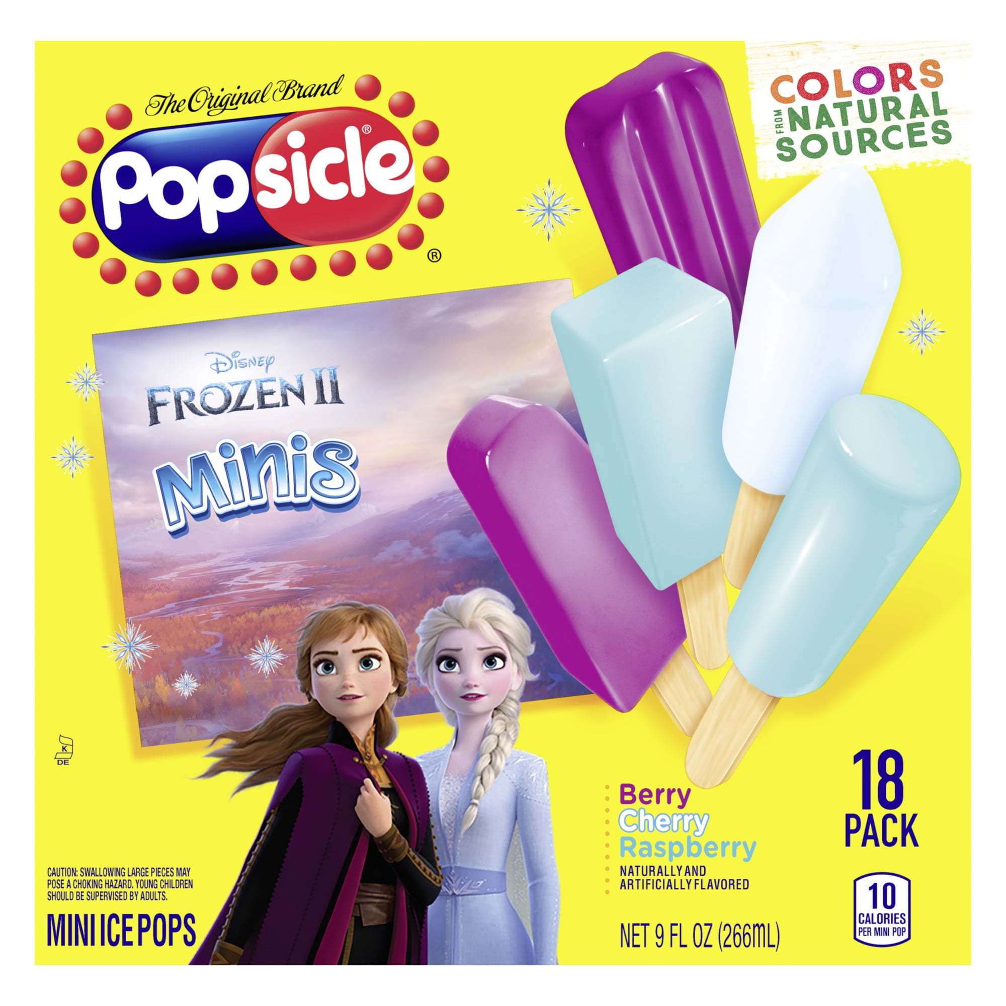 Popsicle Disney Frozen II Berry Cherry and Raspberry Mini Popsicles Ice ...