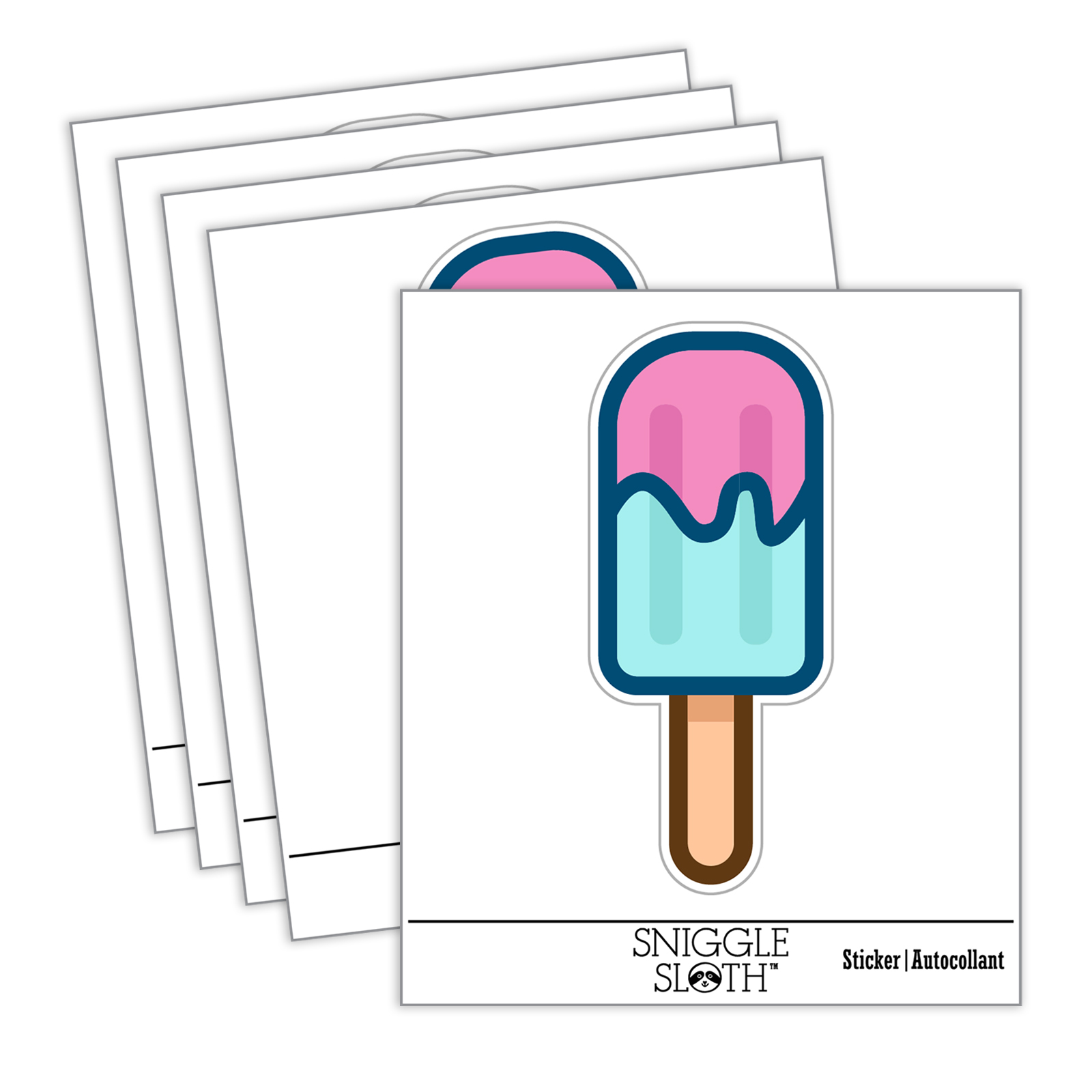 Popsicle Ice Cream on Stick Summer Car Window Bumper Water Bottle Phone ...