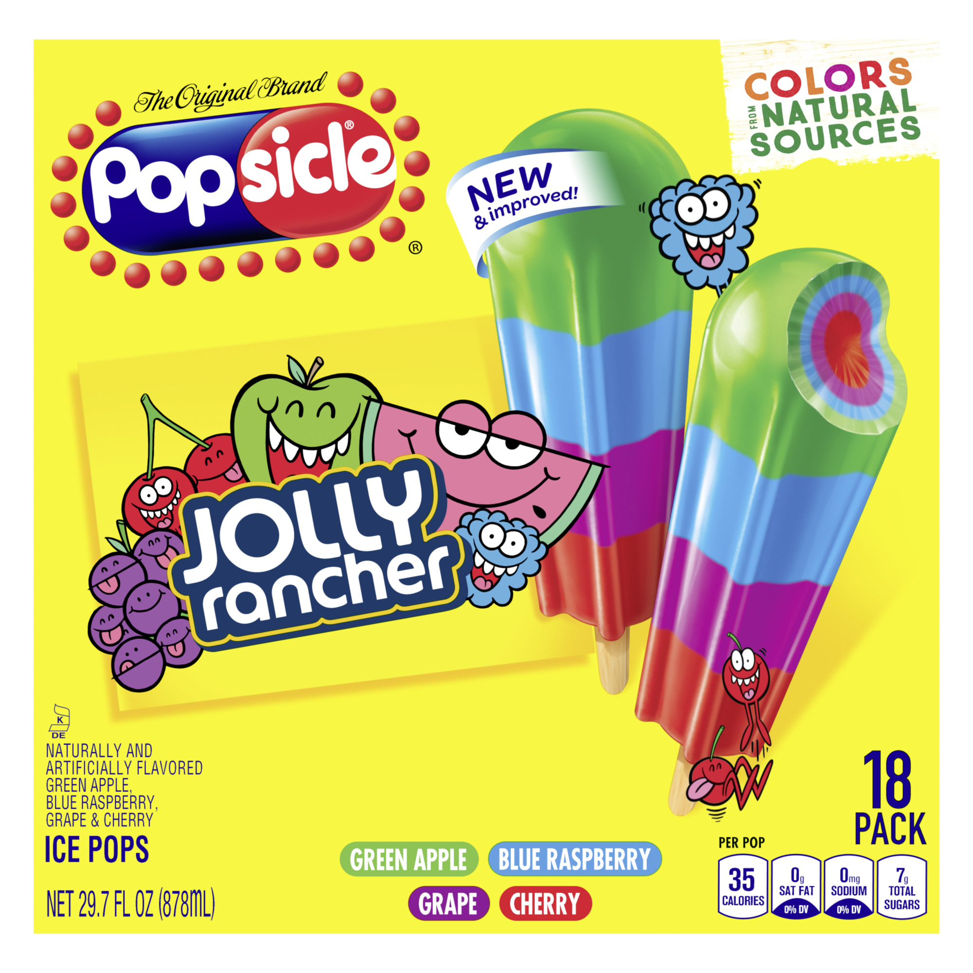 Fun Pops Fruit Flavored Freezer Pops, 2.5 oz, 36 Count - Walmart.com