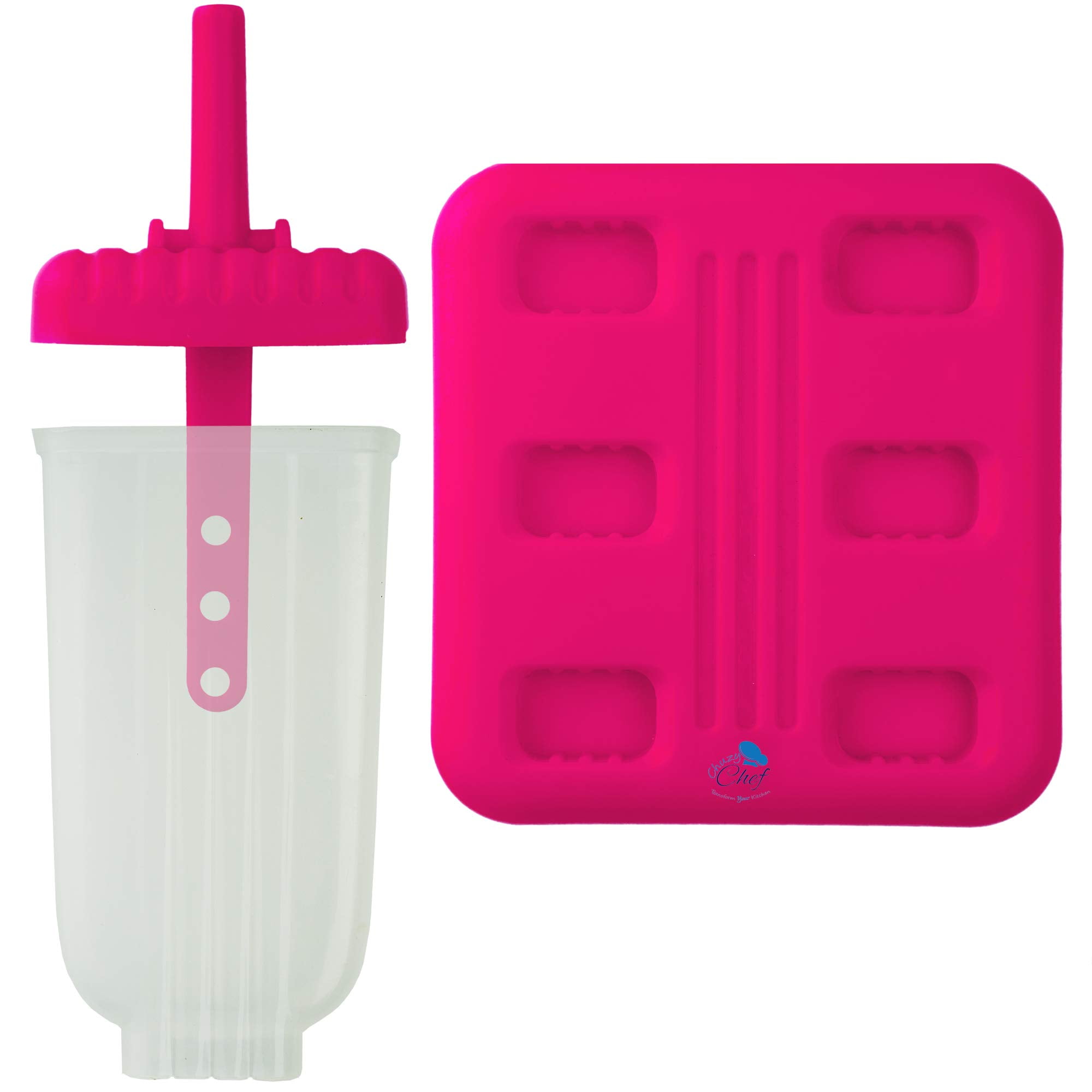 Popsicle Making Set - 6 Pack Popsicle Makers Reusable Ice Popsicle ...