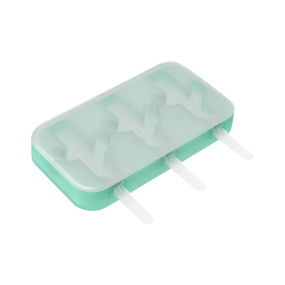 Popsicle Mold, Ice Pop Tray, 3-Cavity Cactus Silicone With Lid And ...