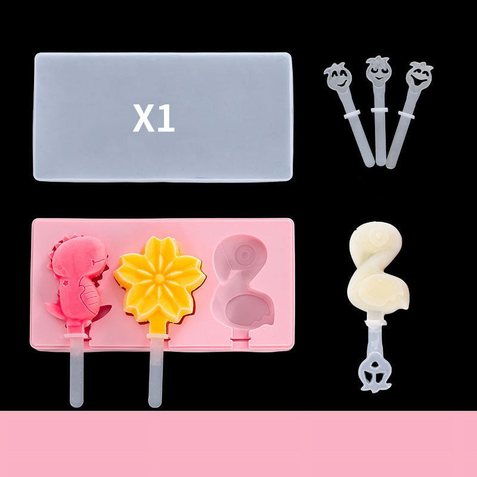 Popsicle Molds 1 Pieces DIY Reusable Silicone Ice Pop Molds Easy ...